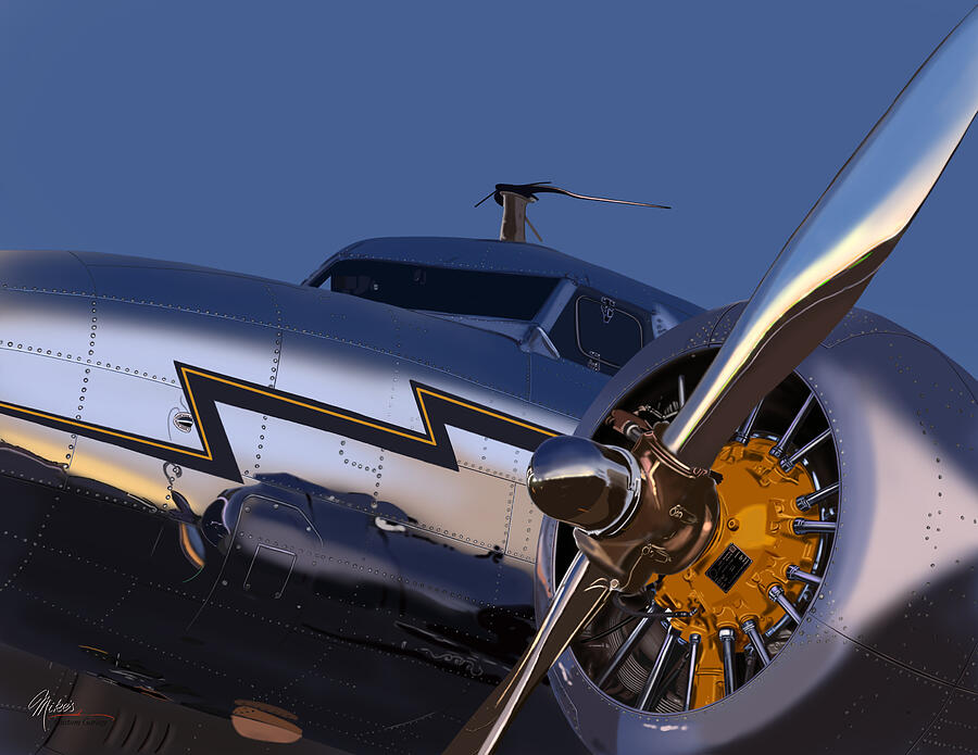 Lockheed Electra Digital Art by Michael Voth - Fine Art America