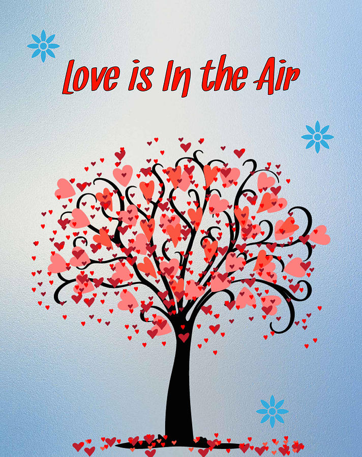 Love is in the Air Digital Art by Munusamy Balaji