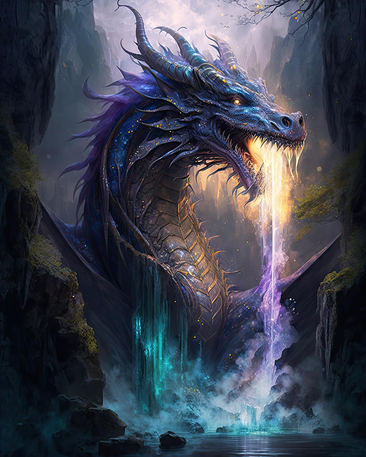 Mystical Dragon Digital Art by Cedric Perret - Fine Art America