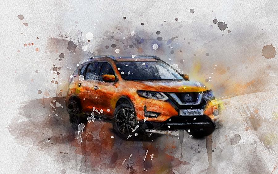 Nissan X Trail Road 2019 Cars Crossovers Japanese Cars Digital Art by ...