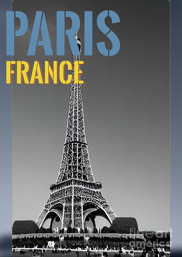 Paris France Digital Art by Kalliopi Krouskou - Fine Art America