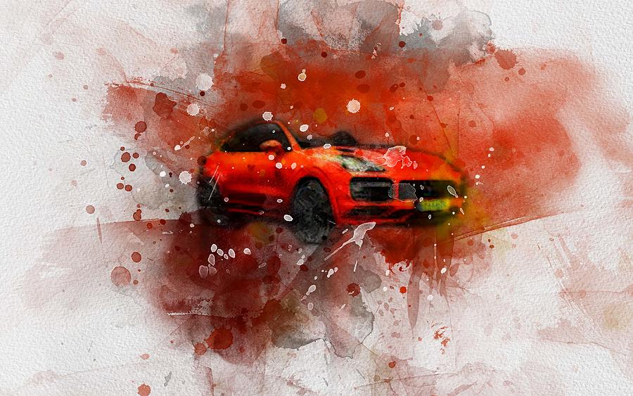Porsche Cayenne Tuning 2019 Cars Techart Suvs Digital Art by Bren Denprice