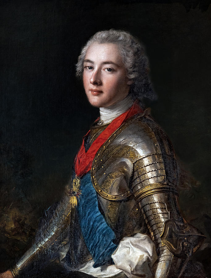 Portrait de Louis Jean Marie de Bourbon Duc de Penthievre Painting by Jean Marc Nattier - Pixels