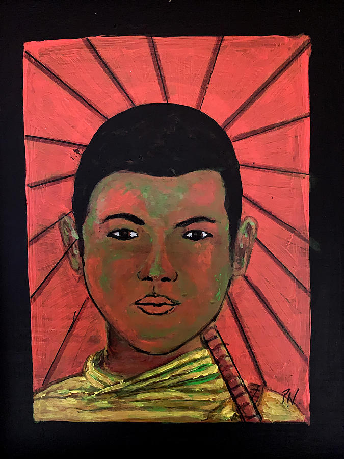 Buddhist Boy Painting by Peter Wright - Fine Art America