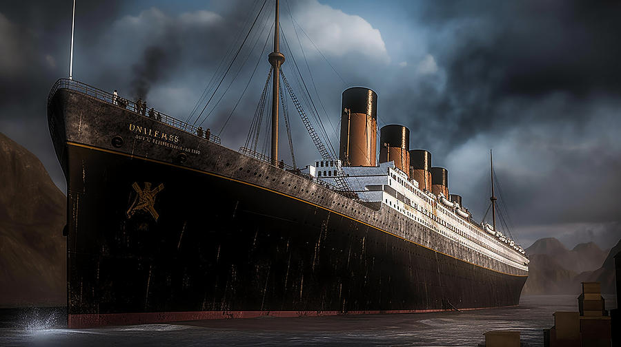 RMS Titanic Starliner ultra realistic by Asar Studios #1 Painting by ...