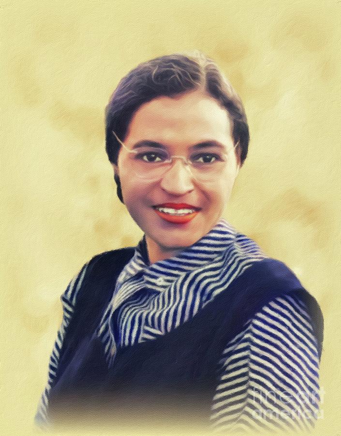 Rosa Parks, Civil Rights #1 Painting by Esoterica Art Agency - Pixels Merch