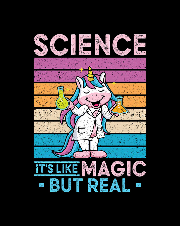 Science Its Like Magic But Real Scientist Science Digital Art by Toms Tee Store - Pixels
