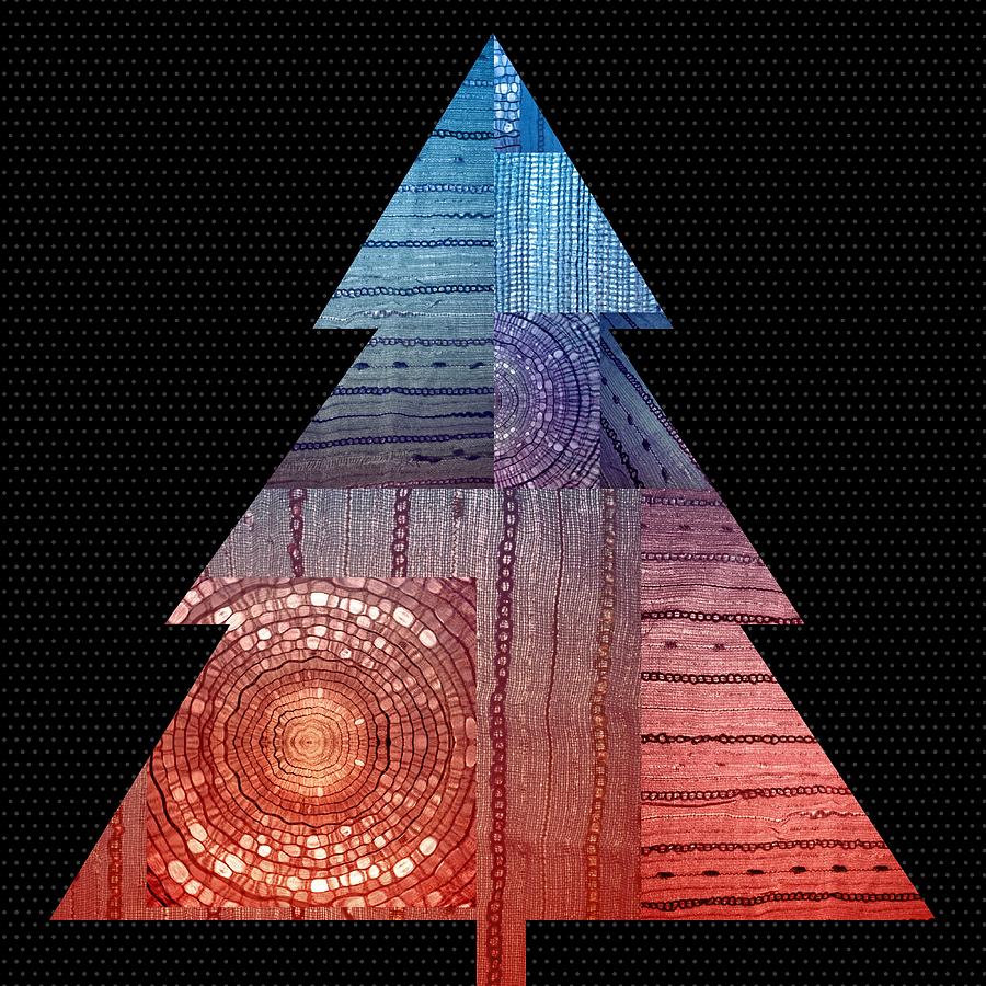 Simple Patchwork Tree Mixed Media by Tara Turner - Pixels