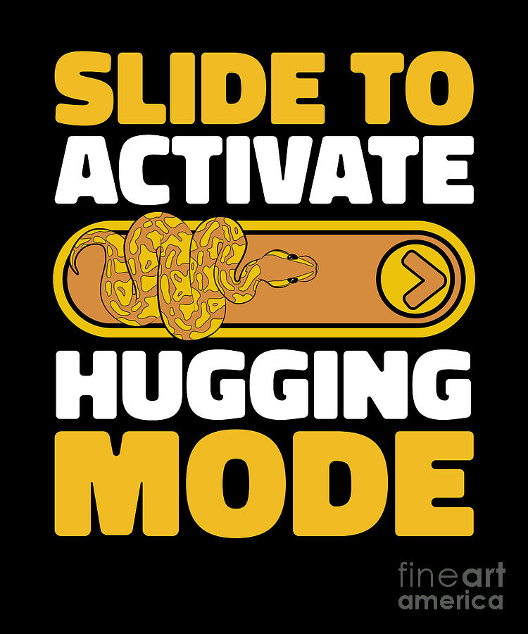 Slide To Activate Hugging Mode Pythonidae Banana Ball Python Digital ...