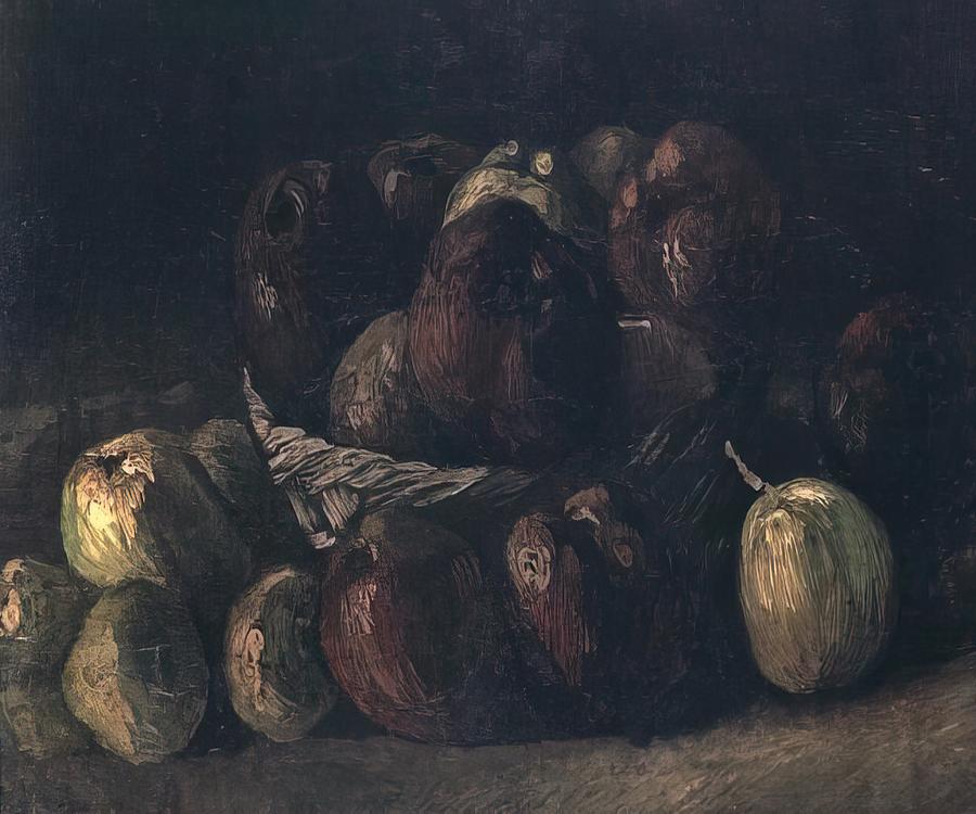Still life with a basket of apples - Vincent van Gogh Painting by Vincent van Gogh - Fine Art ...