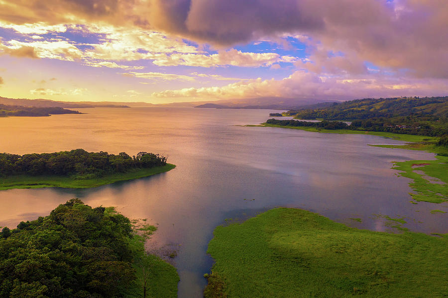 Sunset above Lake Arenal in Costa Rica Photograph by Miroslav Liska ...