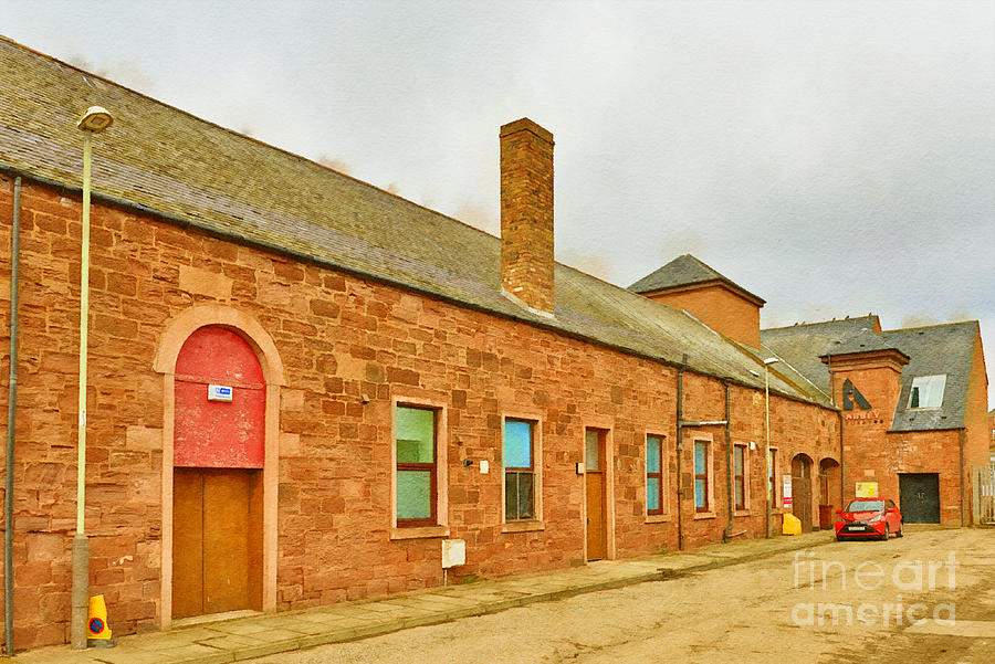The Abbey Theatre and small Terraced Sandstone Houses in Arbroath ... The Abbey Theatre and small Terraced Sandstone Houses in Arbroath ...