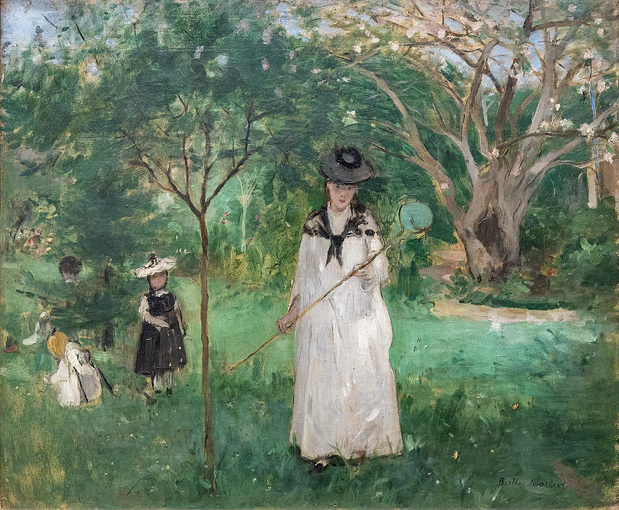 The Butterfly Hunt Painting by Berthe Morisot - Fine Art America