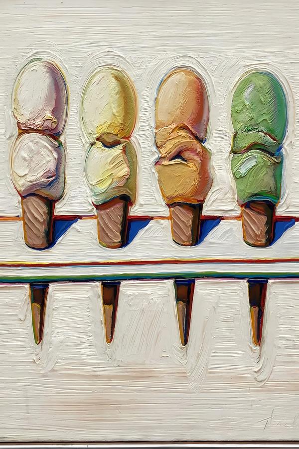 The Delicious Canvases of Wayne Thiebaud Digital Art by Wayne Thiebaud ...
