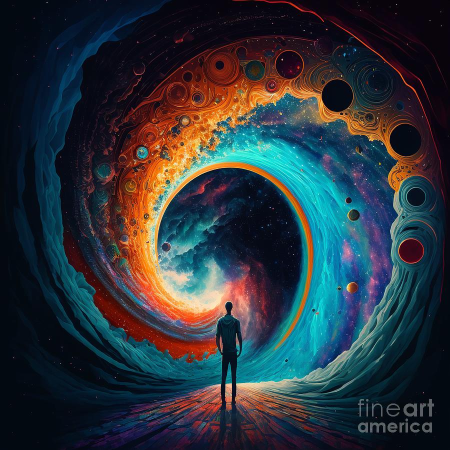 The infinity of space colorful Digital Art by Somsong Artist - Fine Art ...