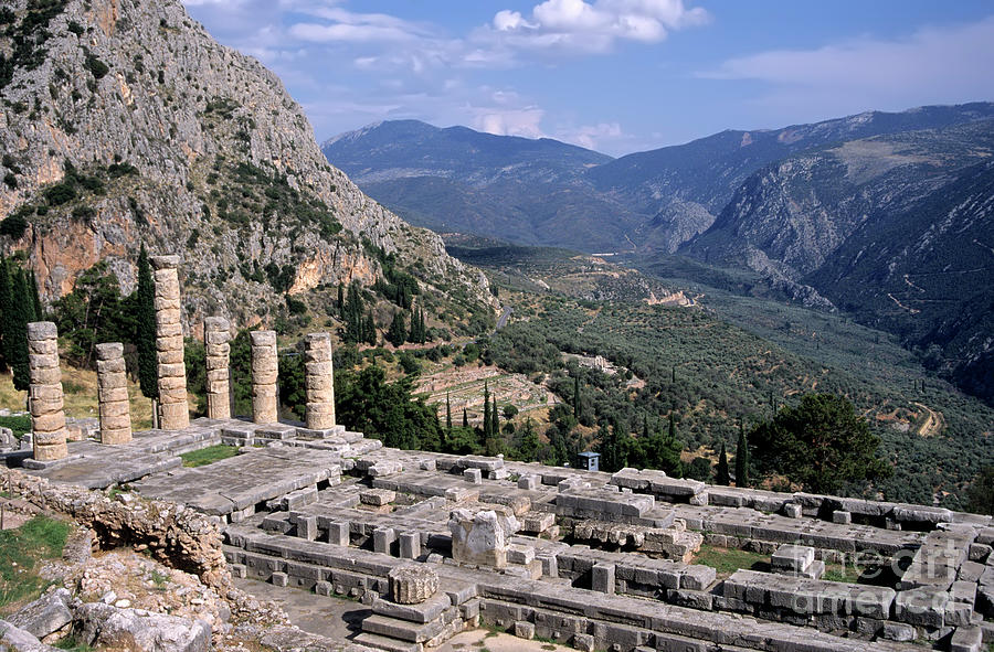The temple of Apollo in Delphi VIII Photograph by George Atsametakis ...