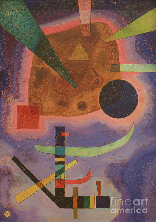 Three Elements Painting by Wassily Kandinsky | Pixels