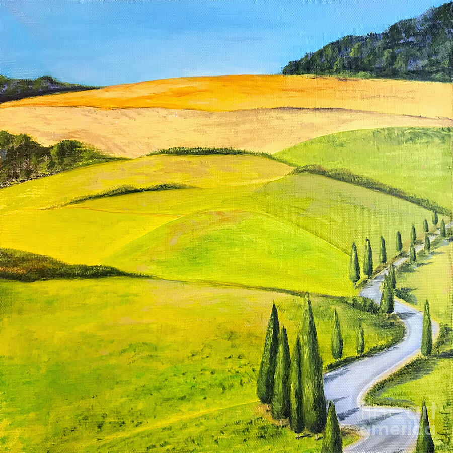 Toscana, Italy oil painting Painting by Svetlana Shavrina - Pixels