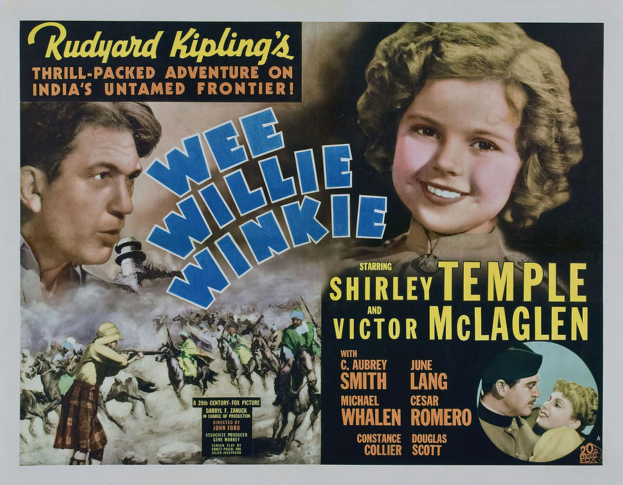 VICTOR MCLAGLEN and SHIRLEY TEMPLE in WEE WILLIE WINKIE -1937 ...