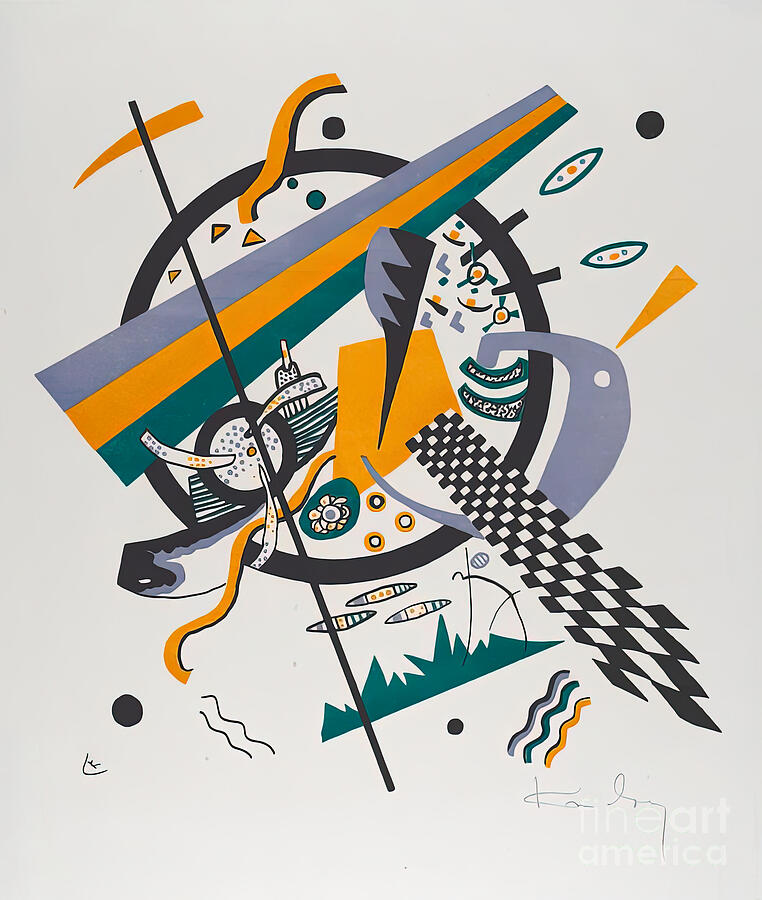 wassily kandinsky Geometric abstract art #1 Painting by Wassily ...