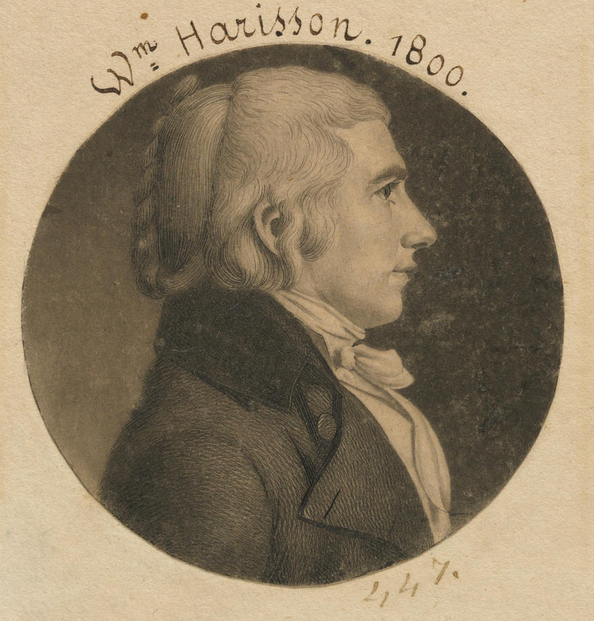 William Henry Harrison Drawing by Charles Balthazar Julien Fevret de ...