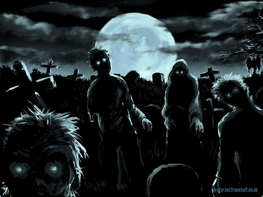 Zombie Digital Art By Andrea Nichols