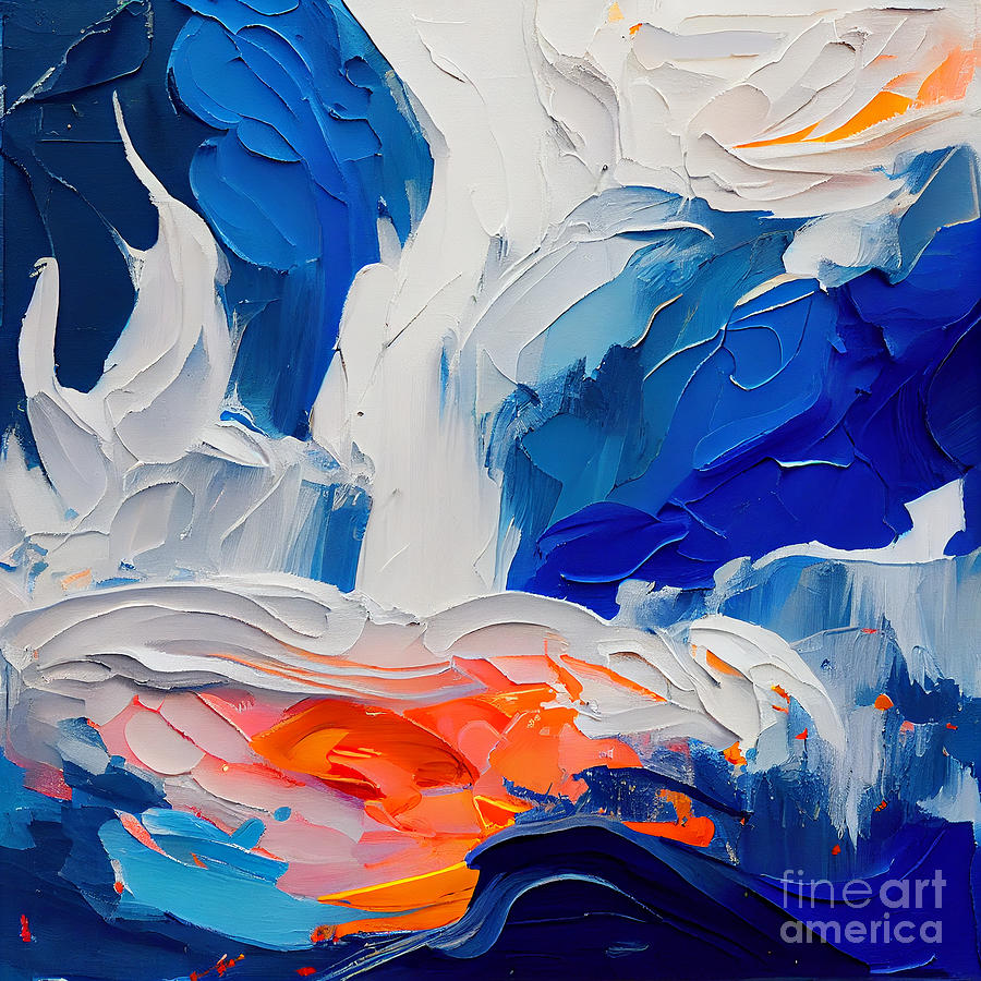 Abstract Painting with a focus on texture by Asar Studios Digital Art ...