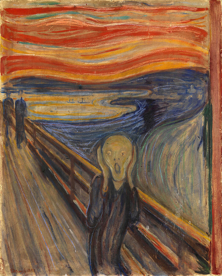 The Scream #10 Drawing by Edvard Munch - Pixels