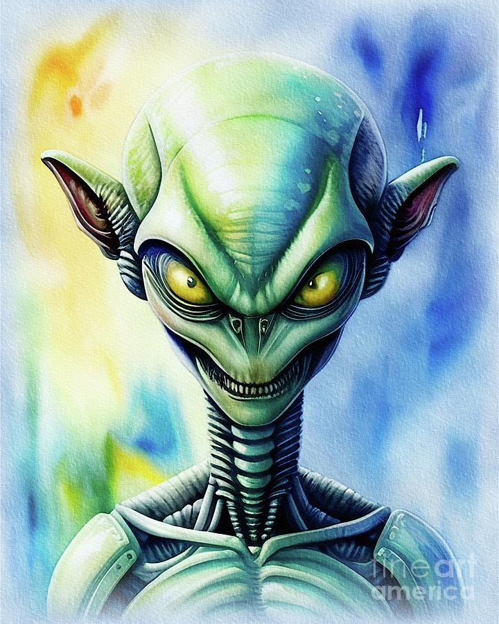 Alien Painting by Raphael Terra - Fine Art America