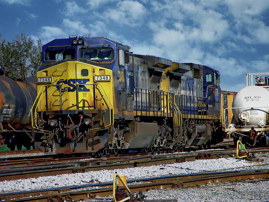 CSX Train Engine Photograph by Anthony Dezenzio - Pixels