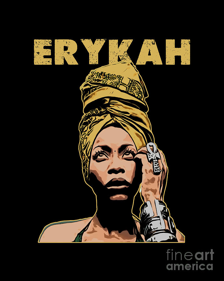 Erykah Badu Digital Art By Towo Miro Fine Art America