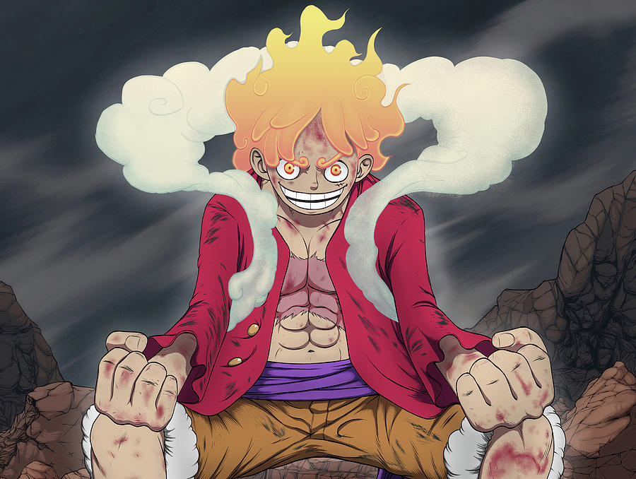 OnePiece Gear 5 Digital Art by Rora Muneely - Pixels