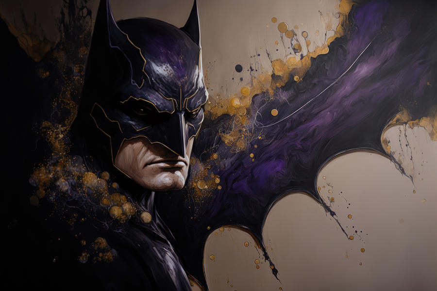 Stunning psychedelic Batman creative concept art Photograph by Matthew ...