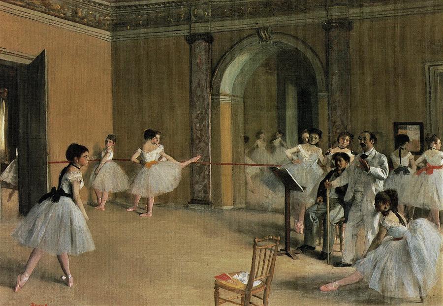 12 Edgar Degas Dance Class At The Opera 1872 Oil On Canvas Painting by Edgar Degas | Pixels