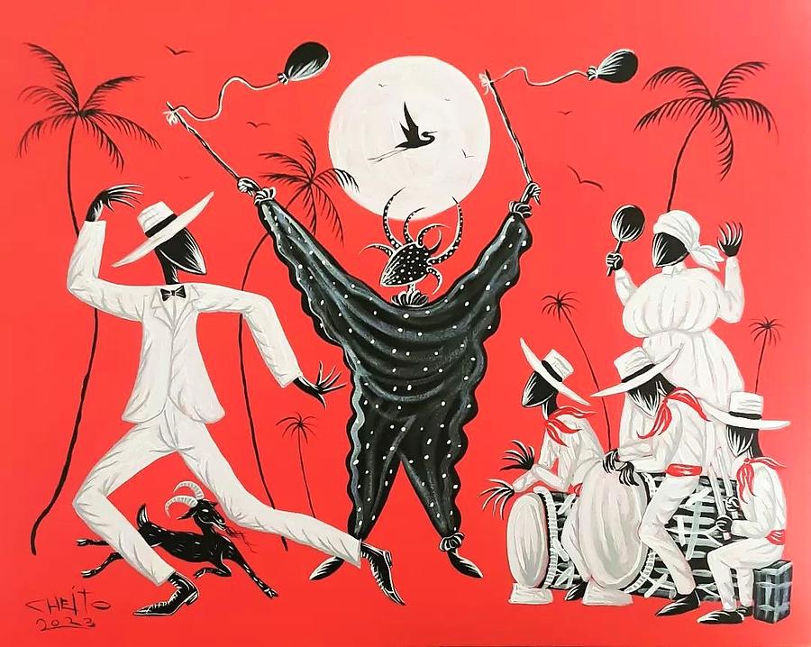 Bomba Dance Painting by Jose Guerrido jr - Fine Art America