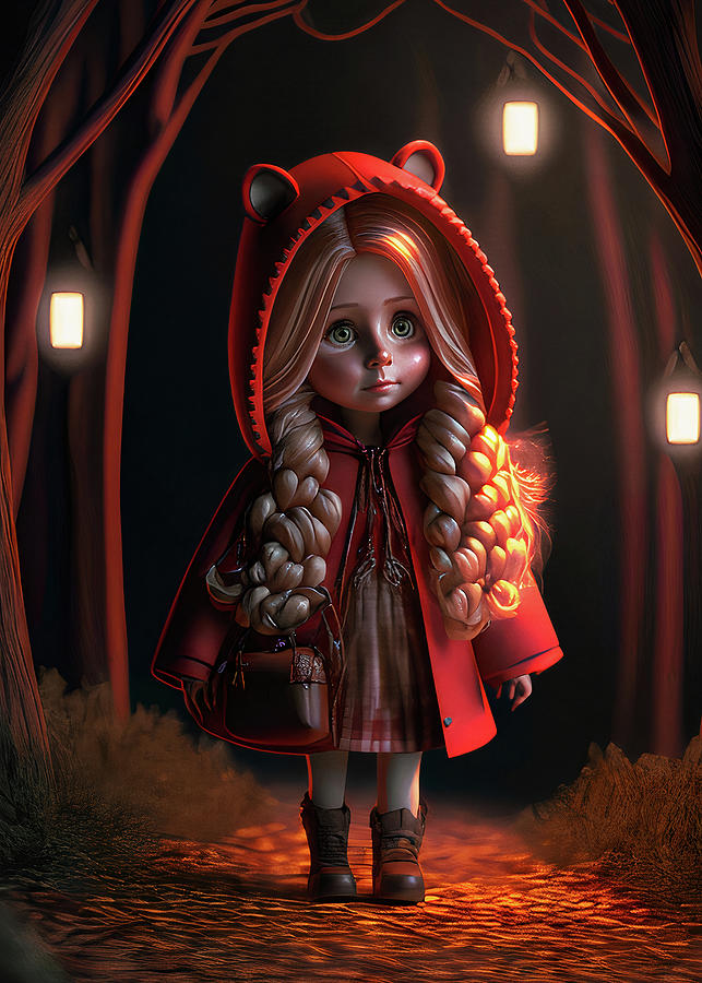 Little Red Riding Hood Digital Art by Martina Ovsak - Fine Art America