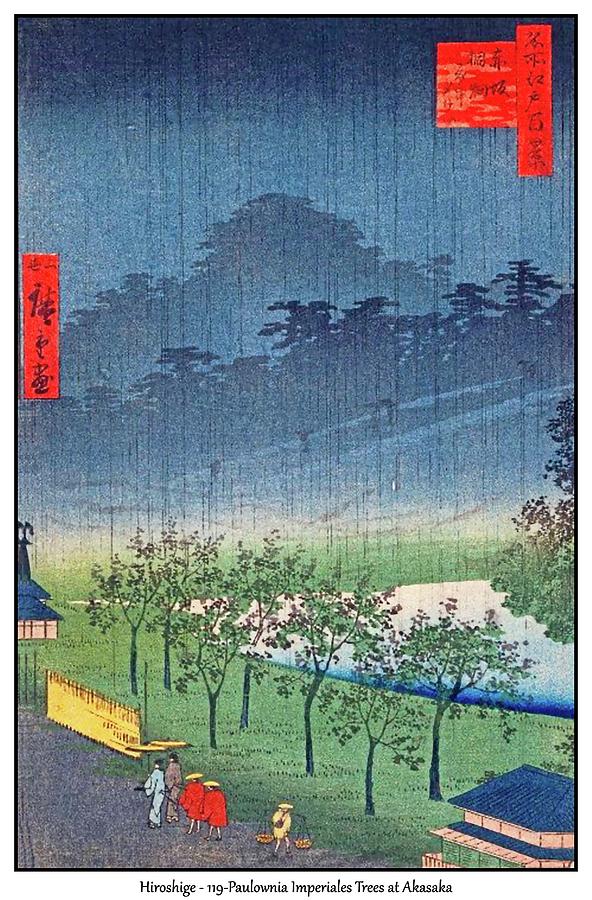 Japanese Art Hiroshige Digital Art by Printable Art