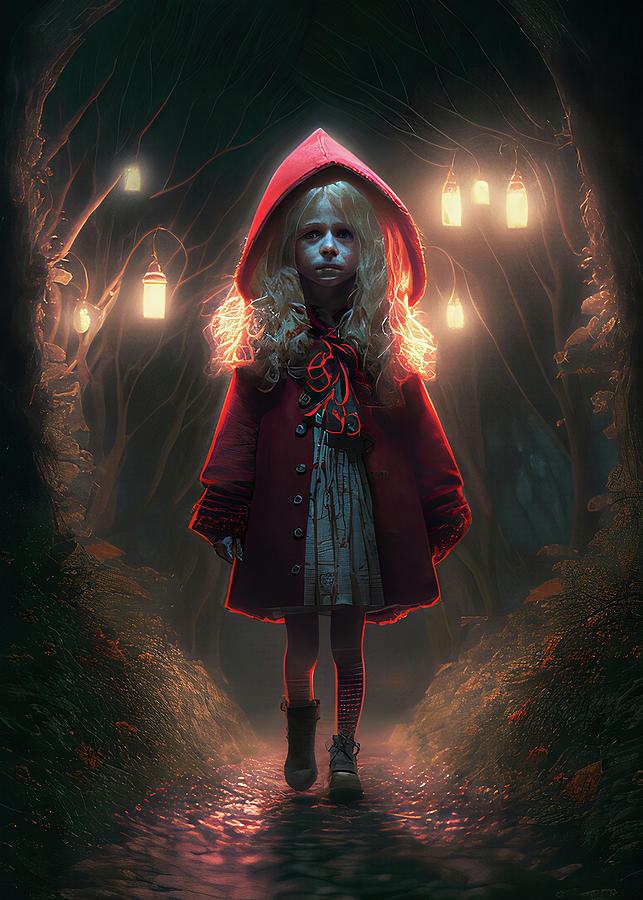 Little Red Riding Hood Digital Art by Martina Ovsak - Fine Art America