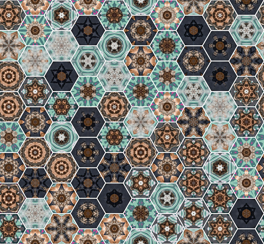 Hexagon Pattern for Apparels Digital Art by Tin Tran - Pixels