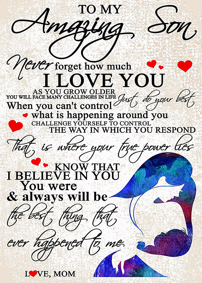 Tomyson MOM TO SON Digital Art by Gambrel Temple - Fine Art America