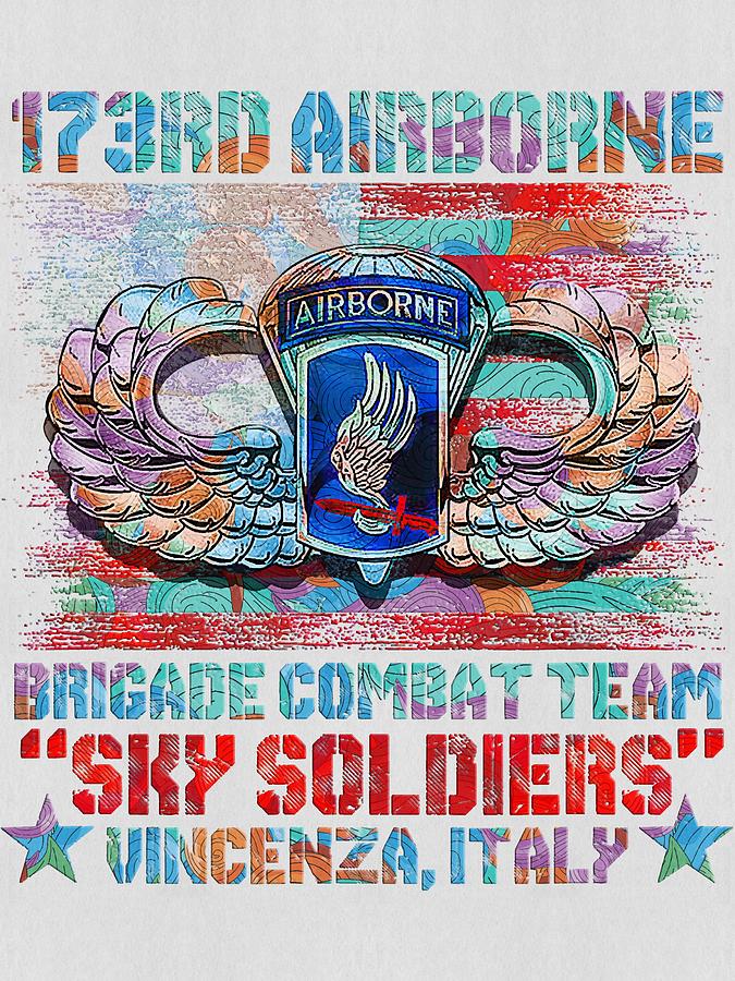 173Rd Airborne Brigade Combat Team U.S Flag Veteran Gift Men Digital Art by Grover Mcclure ...