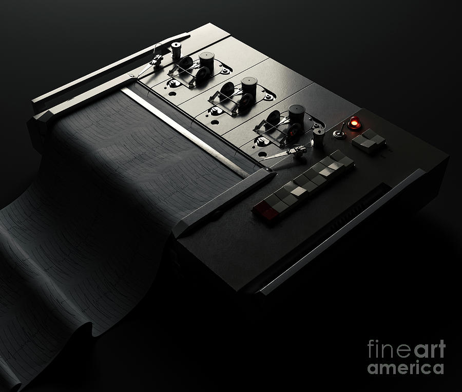 Russian Vintage Polygraph Lie Detector Machine Digital Art by Allan ...
