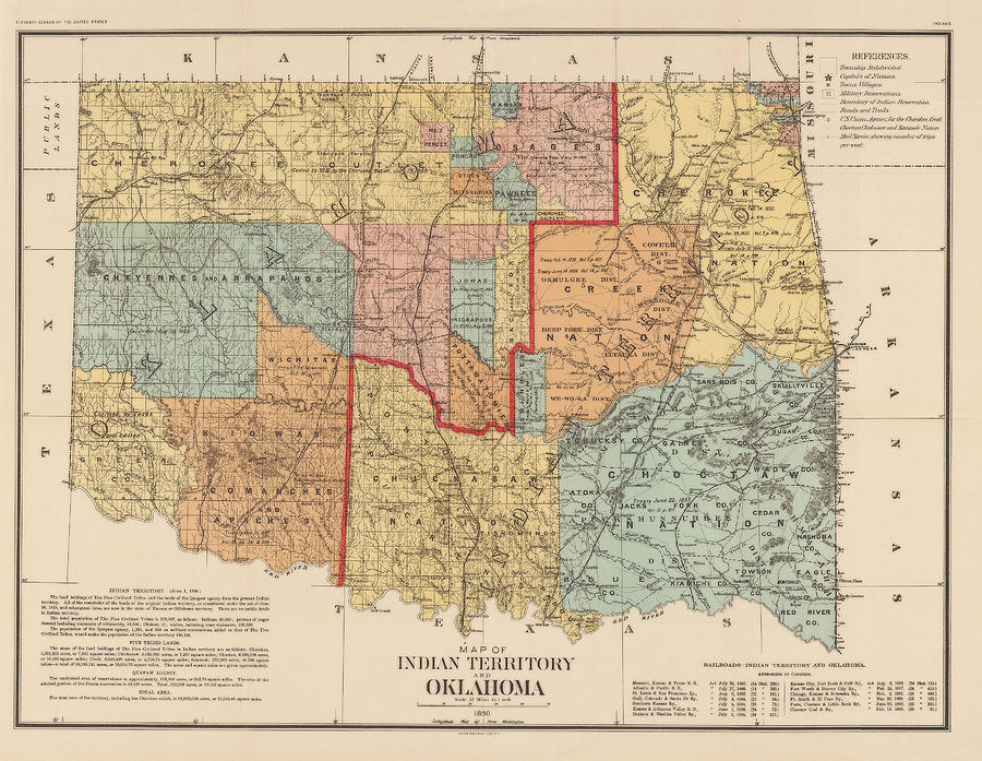 1890 Oklahoma Indian Territory Map Photograph by CE Haynes - Pixels 1890 Oklahoma Indian Territory Map Photograph by CE Haynes - Pixels