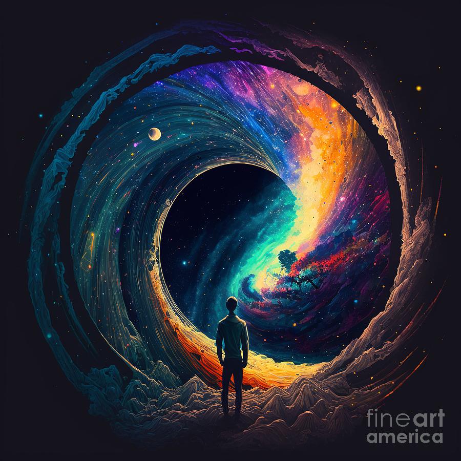 The infinity of space colorful Digital Art by Somsong Artist - Fine Art ...