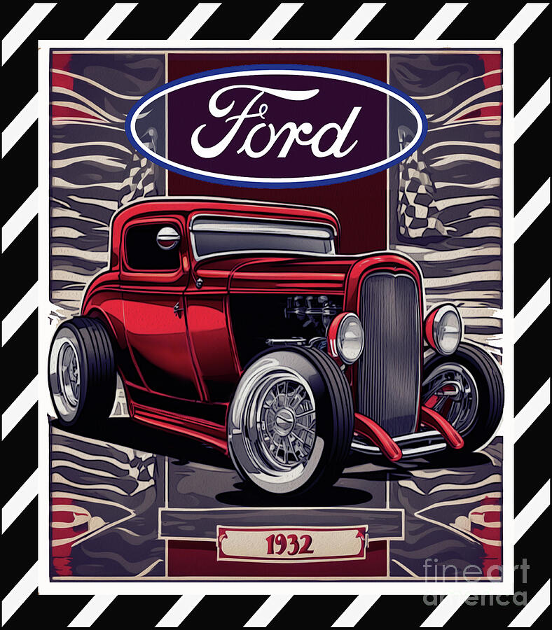 1932 Ford Digital Art by DSE Graphics - Pixels Merch