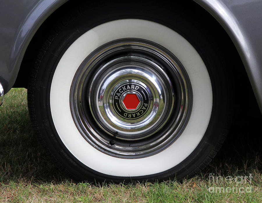1951 Packard Ultramatic Hubcap and Whitewall Tire 8134 Photograph by ...