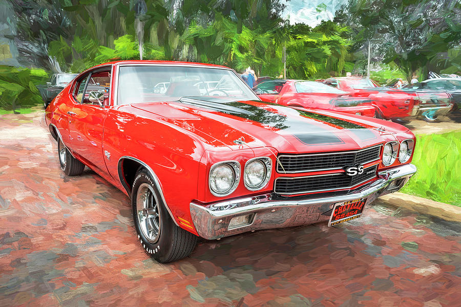 1970 Red Chevy Chevelle 454 X169 Photograph by Rich Franco | Fine Art ...