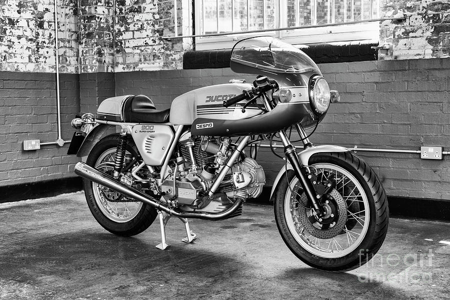 1981 Ducati 900SS Motorbike Monochrome Photograph by Tim Gainey - Fine ...