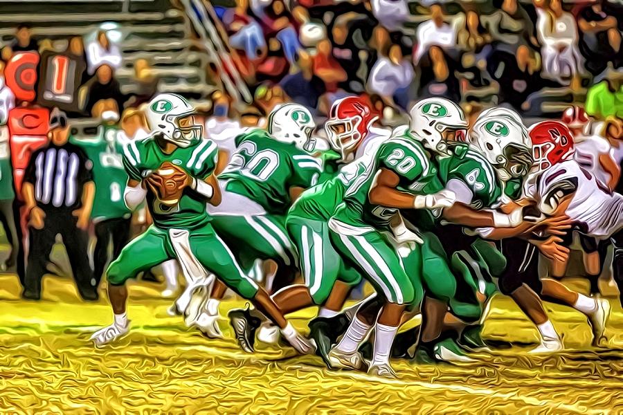 1st Down Pass Mixed Media by James Spears - Fine Art America