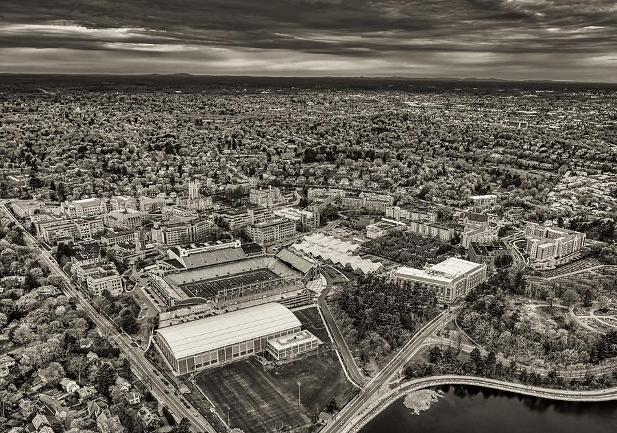Aerial View of Boston College Campus Photograph by Mountain Dreams ...